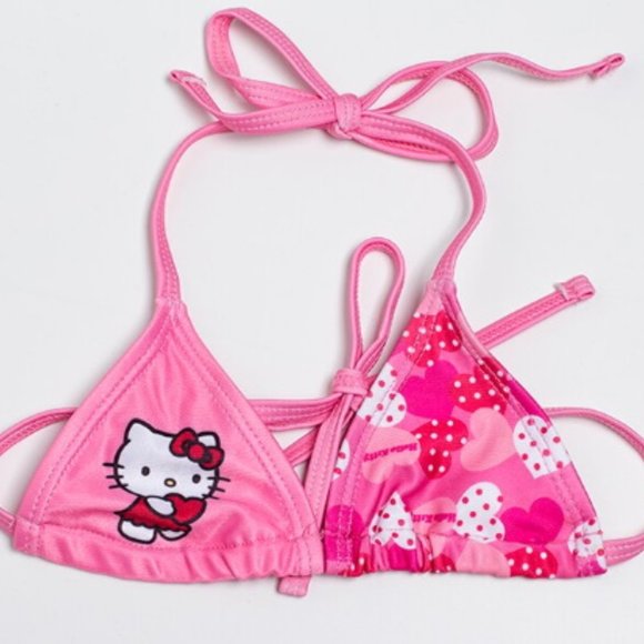 Swim | Hello Kitty Swimsuit Bikini Little Girl Brand New | Poshmark